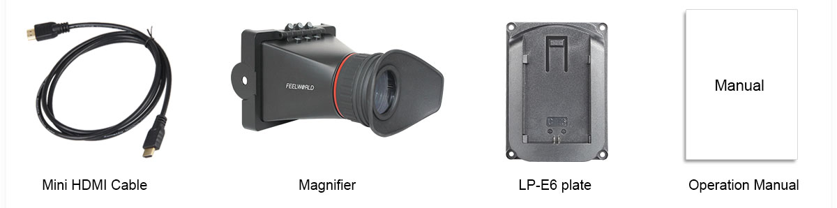 FEELWORLD 3.5" EVF Electronic Viewfinder with HDMI Input&Output E350 ...