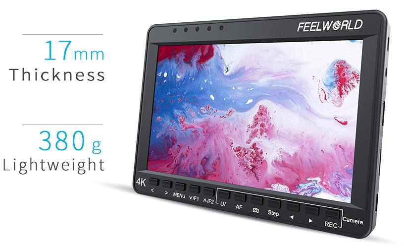 FEELWORLD CN7 7 inch 4K HDMI Monitor Canon DSLR Focus Control IPS ...