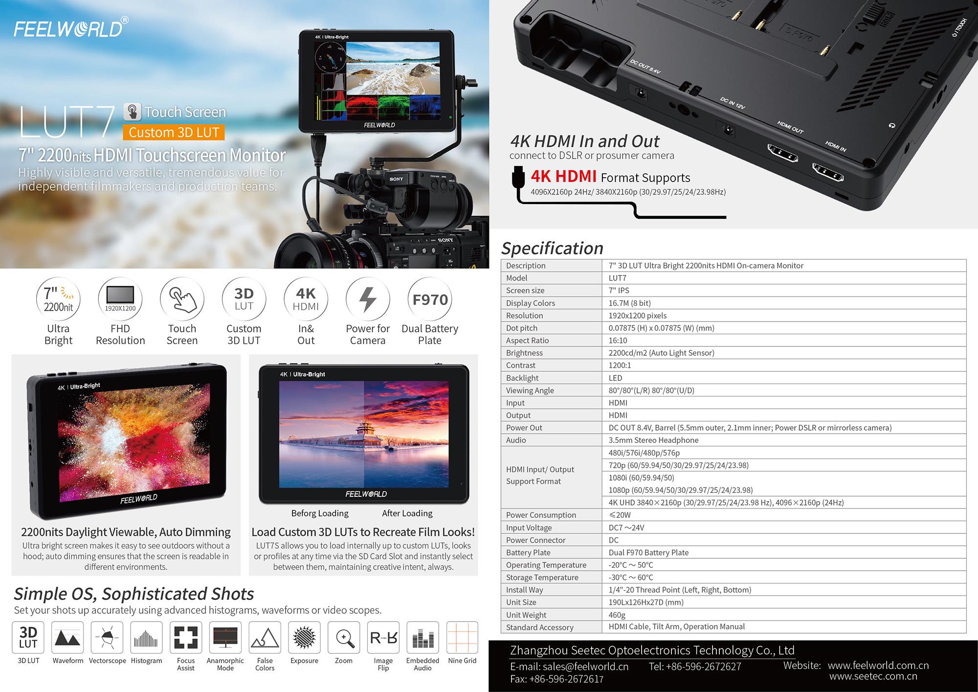 FEELWORLD LUT7 – SieztaPH